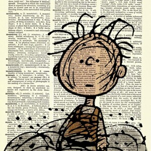Pigpen, Charlie Brown, Vintage Dictionary, Upcycled, Art Print, Picture ...