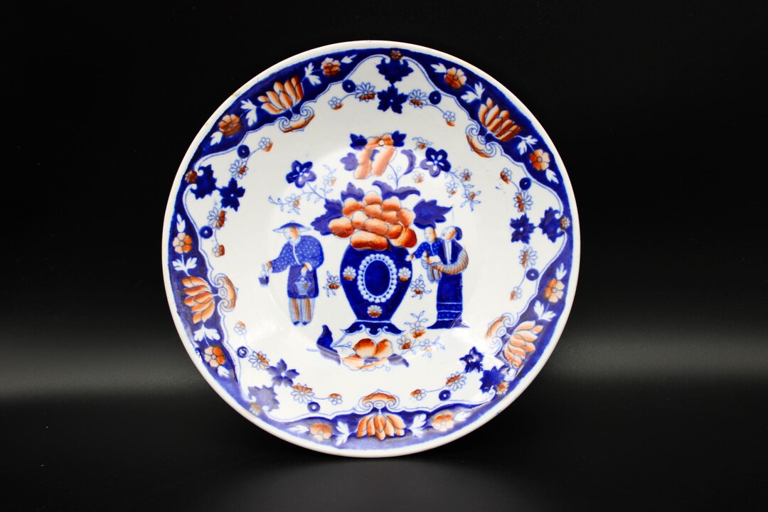 A Richard Booth 'man, Woman & Child' Pattern Dished Plate - Etsy