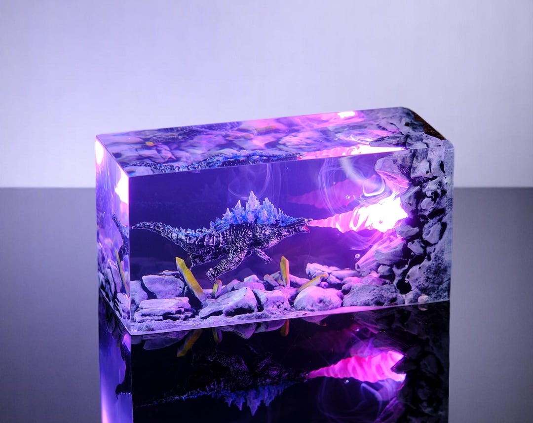 Kong Monster Night Light Ocean Version, Atomic Breath Resin Lamp ...