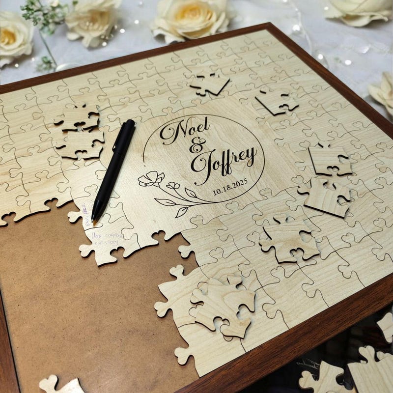 Guest Book Puzzle - Etsy