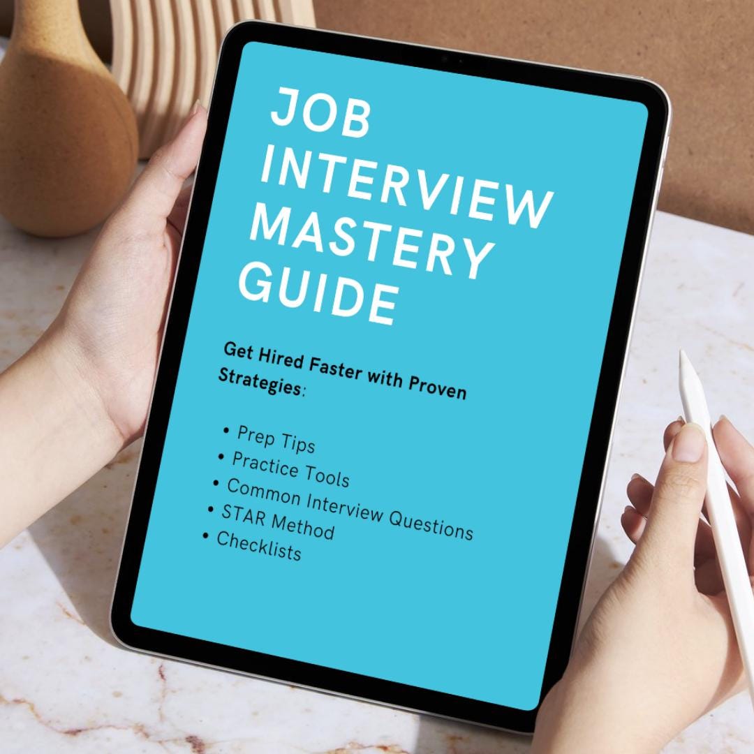 Job Interview Guide, Job Interview Tips, STAR Method Guide, Elevator ...