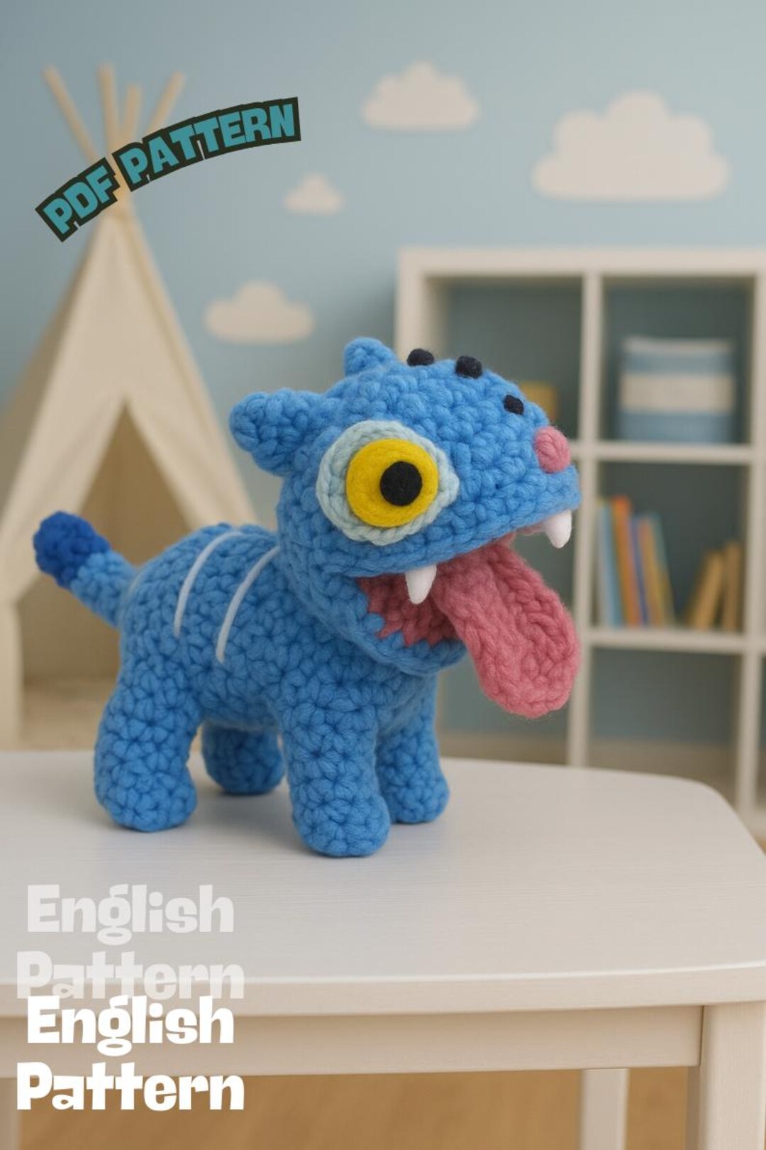 Derpy Tiger Crochet Pattern, Amigurumi Derpy Tiger Crochet of ...