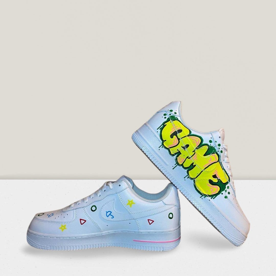 Custom AF1 Sneakers Graffiti - Etsy