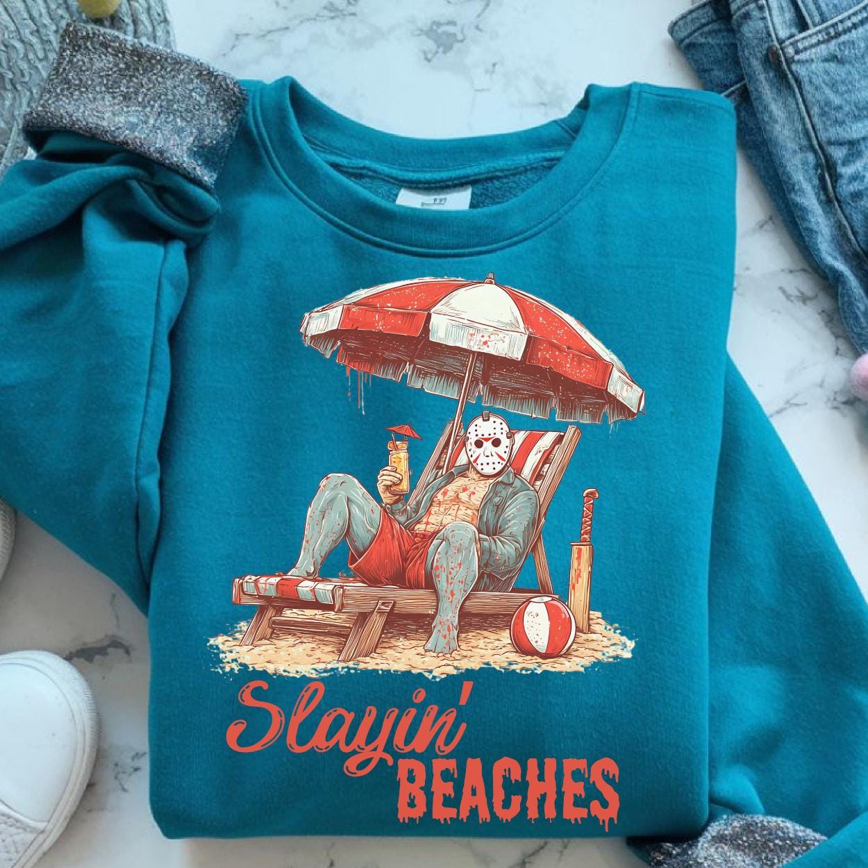 Creepy Summerween PNG: Horror Beach Zombie Clipart (digital Download - Etsy