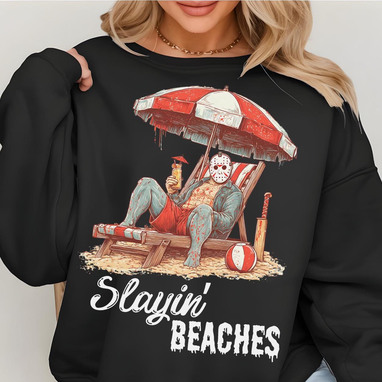 Creepy Summerween PNG: Horror Beach Zombie Clipart (digital Download - Etsy