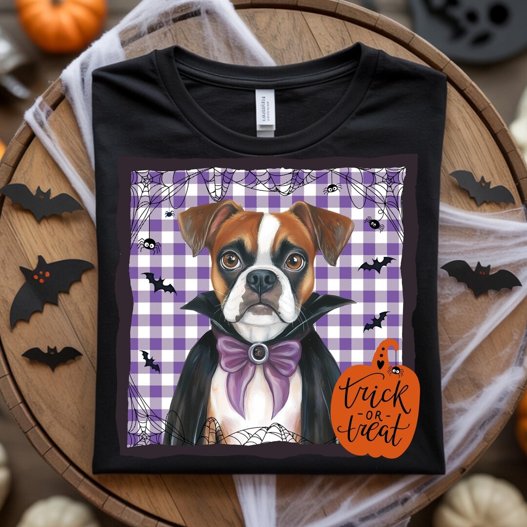 Vampire Boxer Dog PNG: Halloween Pet Clipart (digital Download ...