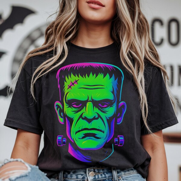 Frankenstein Face Clipart - Etsy