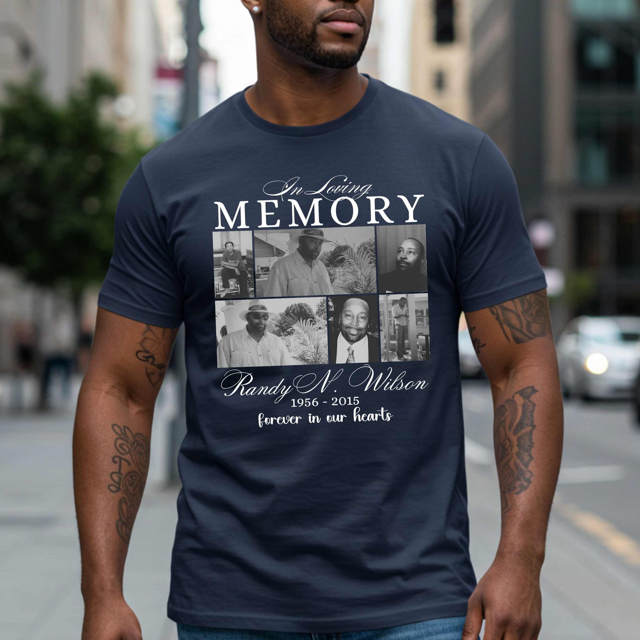 Custom in Loving Memory Shirt, Personalized Memorial Graphic Tee for ...
