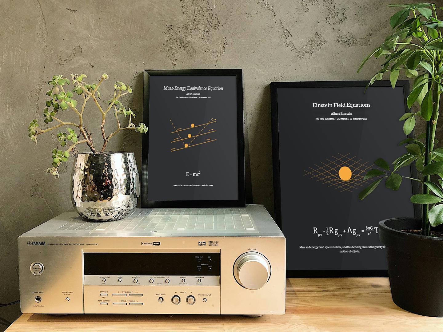 22 Physics Math Science Equation Prints - Modern Minimalist Classroom ...