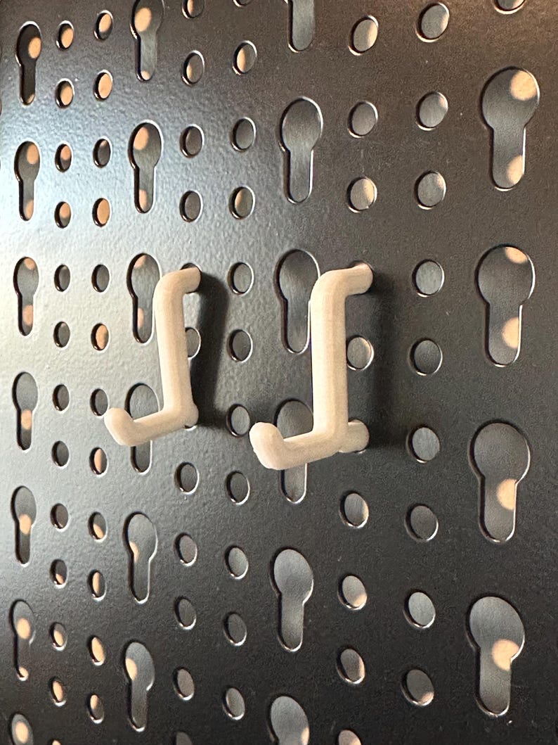 3D Printed Peg Board Hooks - Etsy