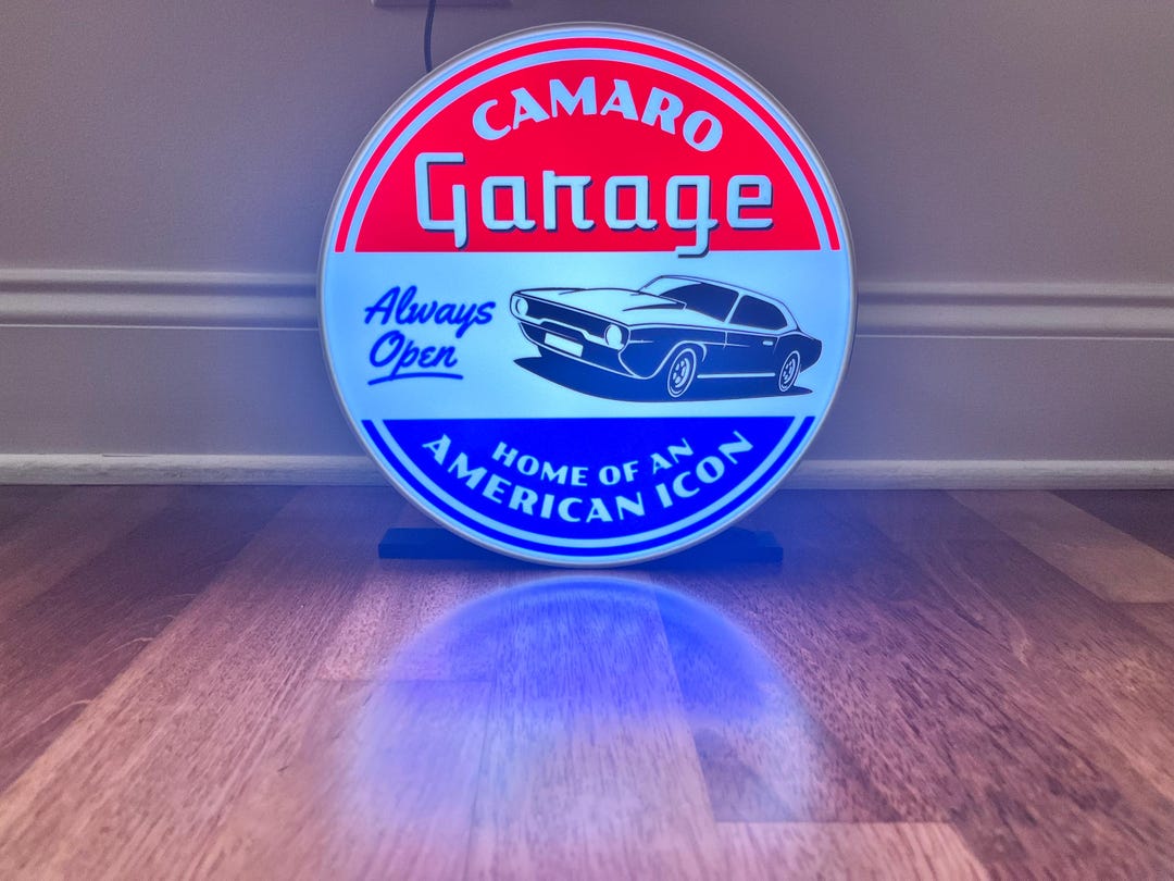 Camaro Garage Lightbox RGB Leds 3D Printed - Etsy