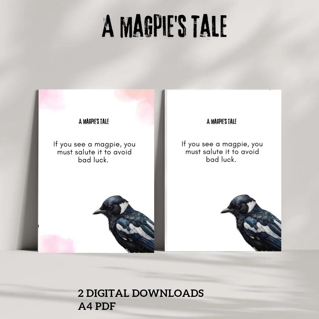 A Magpie's Tale, Meaning of the Numbers of Magpies You See, Magpie Wall ...