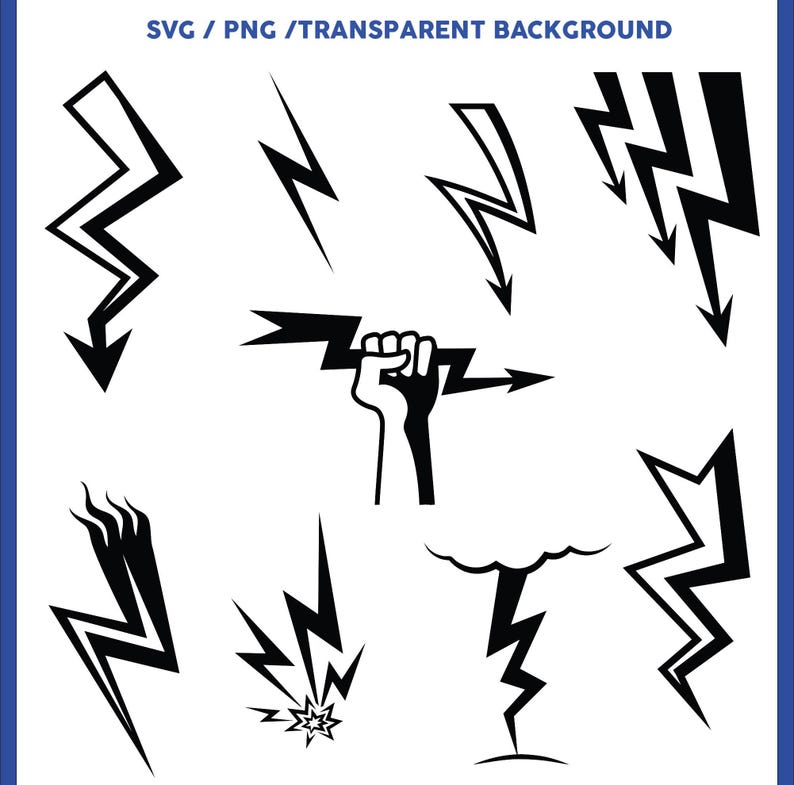 Lightning, Lightning Bolt, Flash, Lightning Clipart - SVG & PNG Files ...