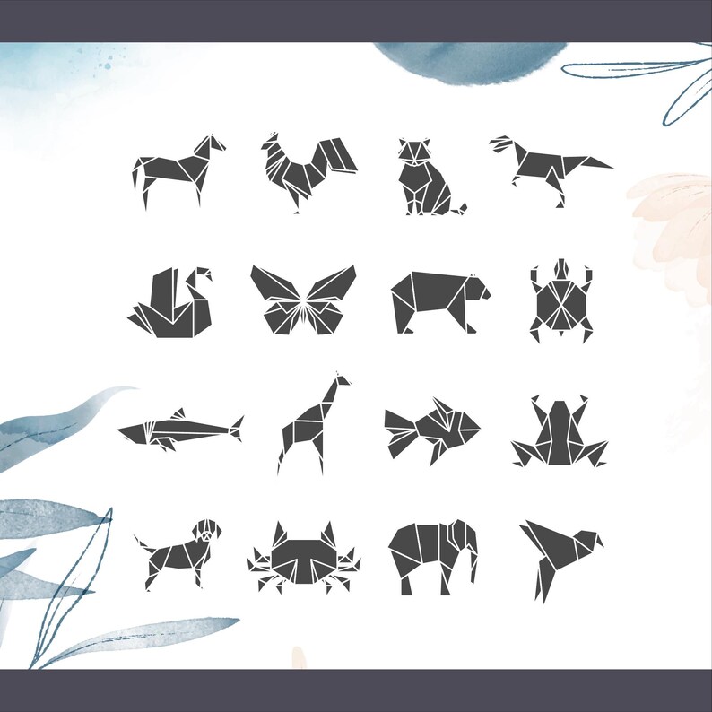 Geometric Animal, Origami Animal, Geometric Wildlife, Animal Drawing ...
