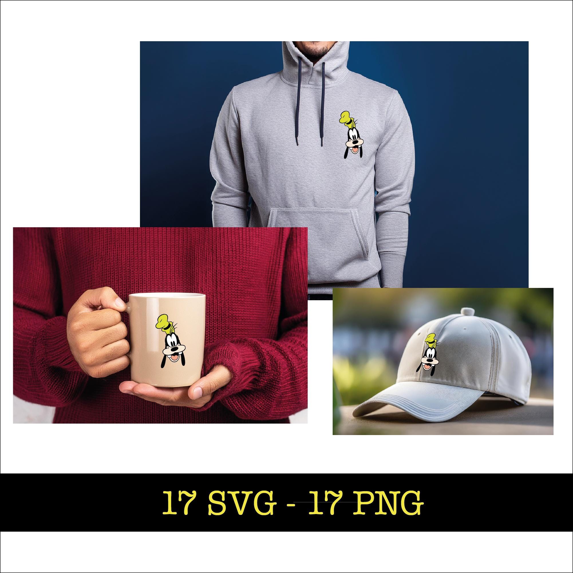 Goofy Head, Goofy Face, SVG & PNG, Goofy Outline, Goofy Silhouette ...