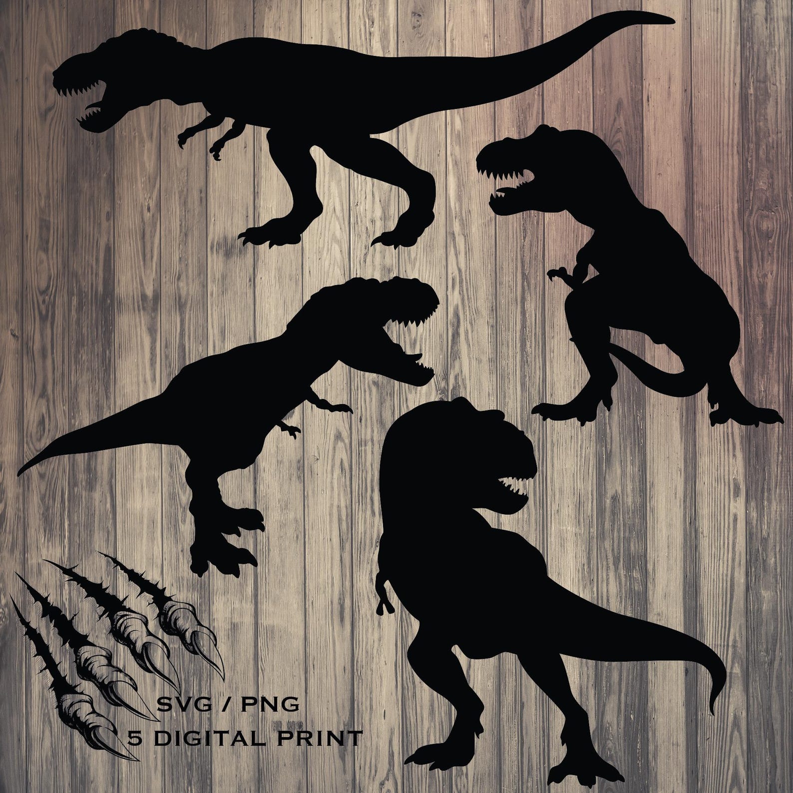 T-rex Svg, Dinosaur SVG - Dinosaur PNG Clipart - Dinosaur Silhouette ...