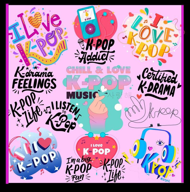 K-POP PNG Designs - Etsy