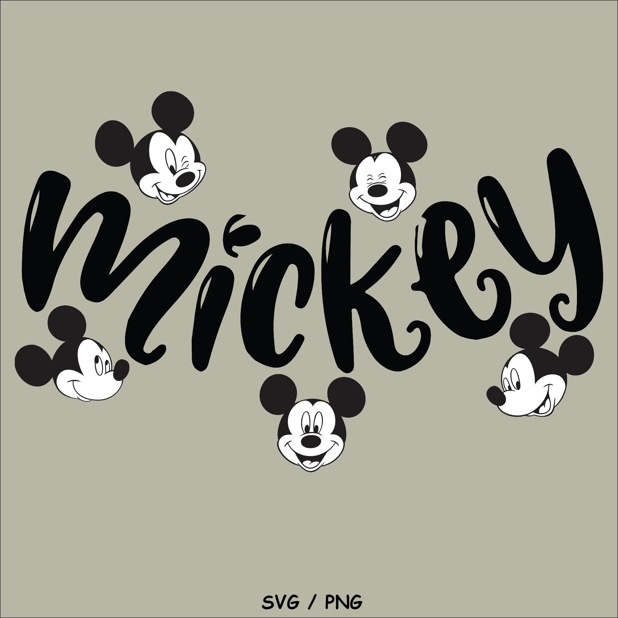 Mickey, Mickey Outlline, Mickey Face, Mickey Clipart - SVG & PNG Files ...