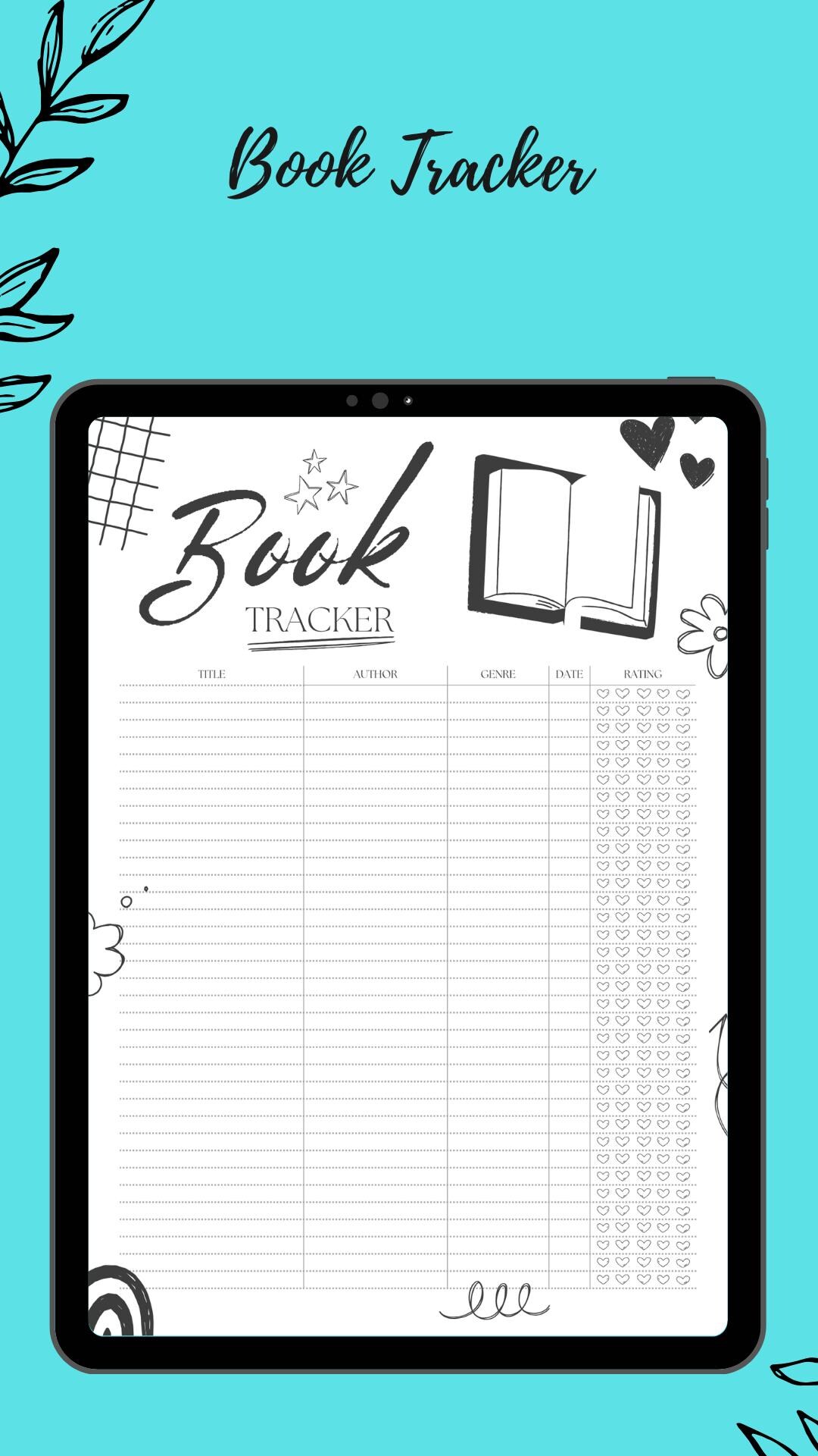 35 Slot Book Tracker. Digital Download - Etsy