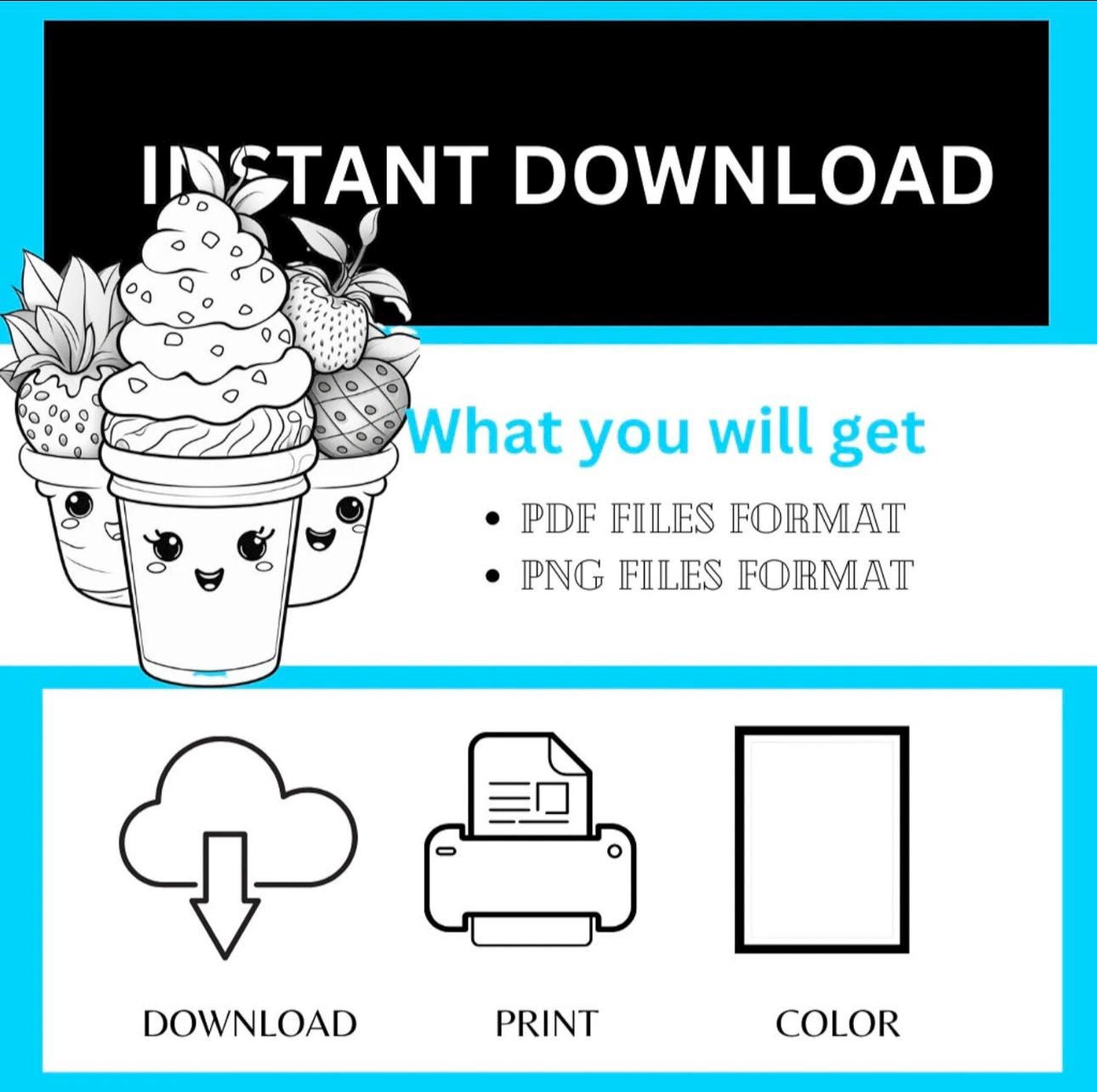 40 Premium Colouring Pages. to Use or Resell./ Resalable Colouring Book ...