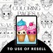 40 Premium Colouring Pages. to Use or Resell./ Resalable Colouring Book ...