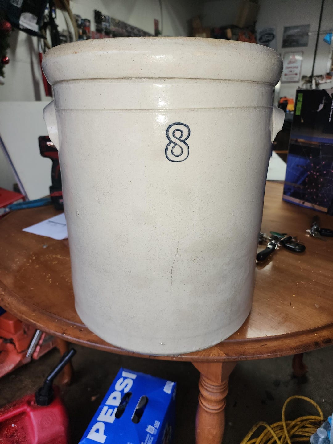 8 Gallon Crock (very Old!) - Etsy