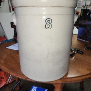 8 Gallon Crock (very Old!) - Etsy