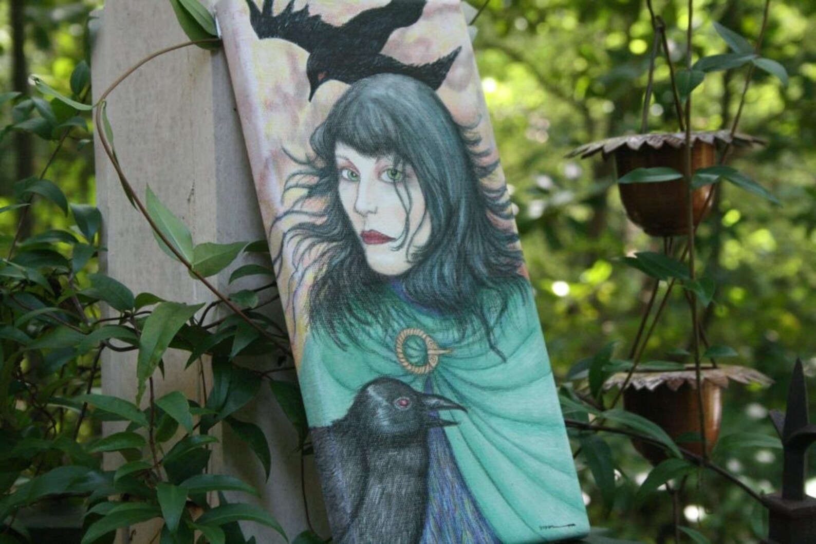Fantasy Art the Morrigan Mixed Media Painting, Irish Mythology - Etsy