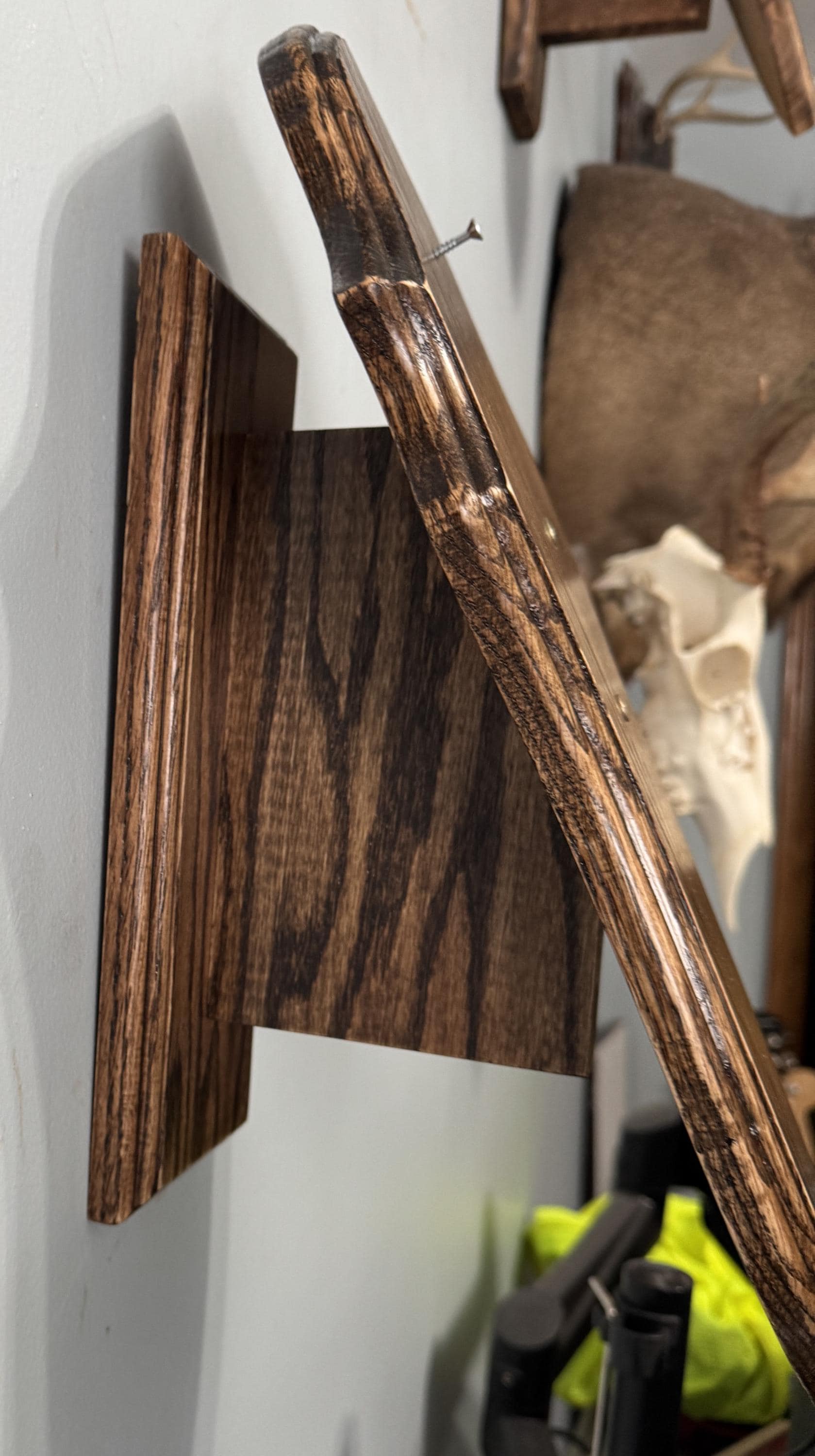 Handmade Wood Deer Skull European Mount Plaque - Etsy