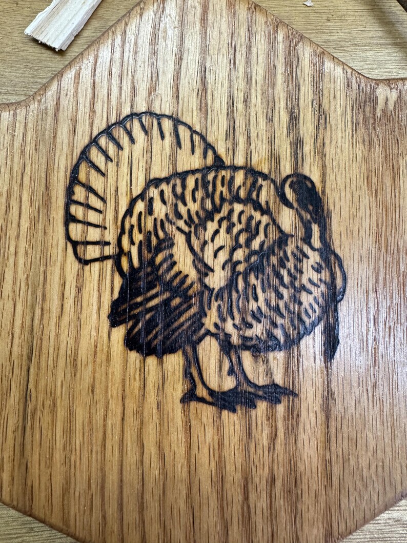 Handmade Wooden Turkey Fan Mount - Etsy