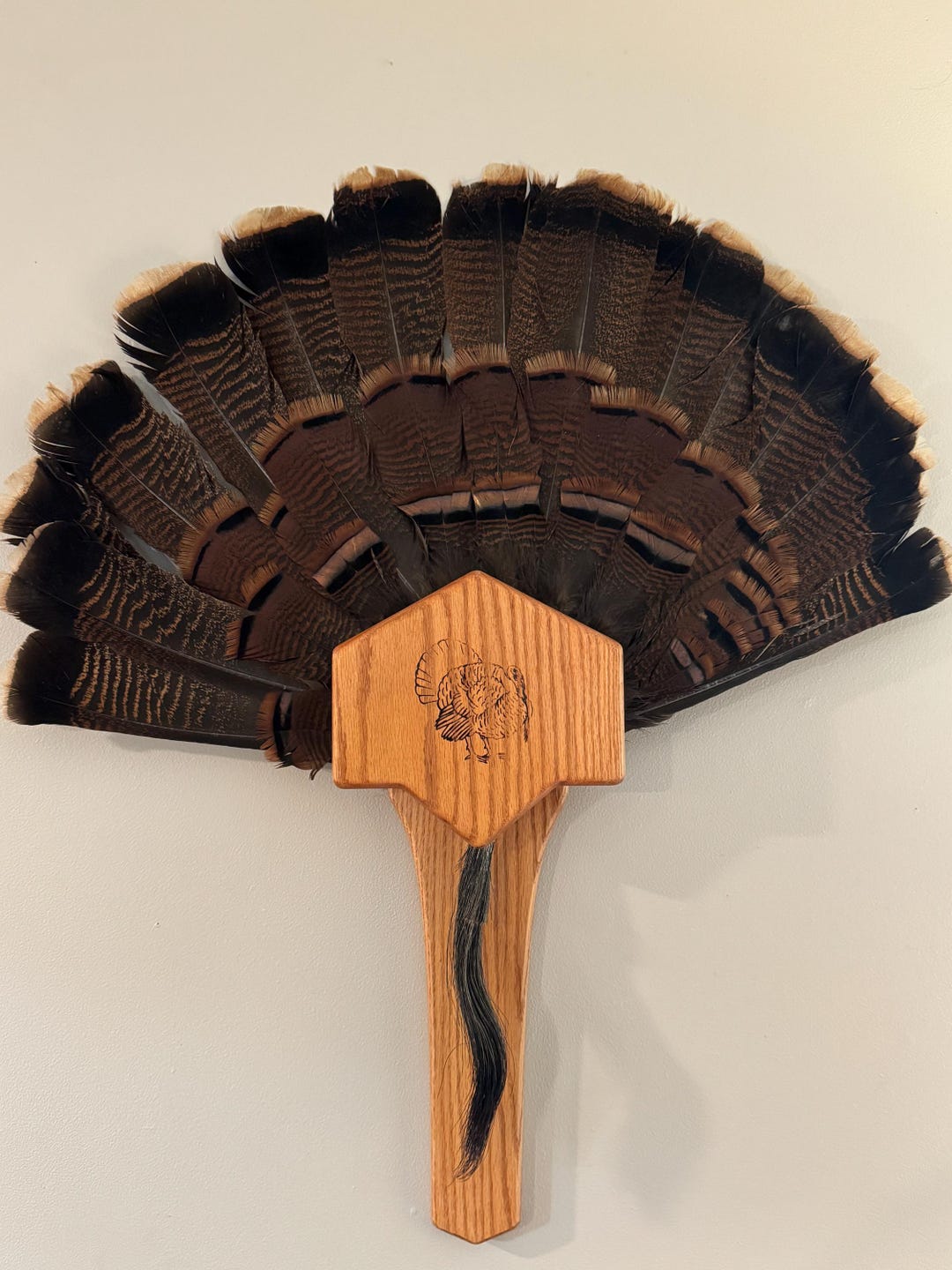 Handmade Wooden Turkey Fan Mount - Etsy