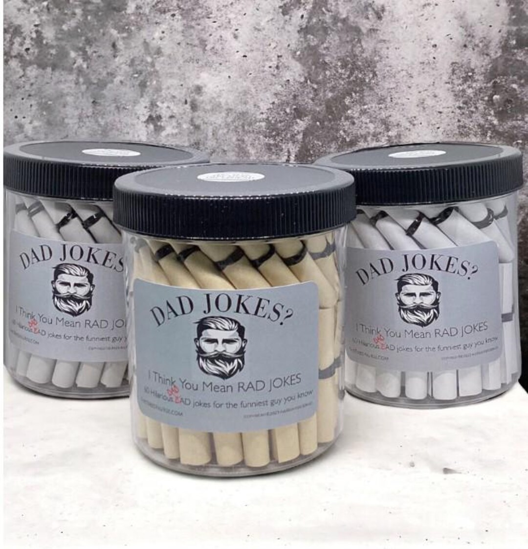 Dad Jokes? I Think You Mean RAD Jokes Gift Jar | 60 Days of Fun & Silly ...