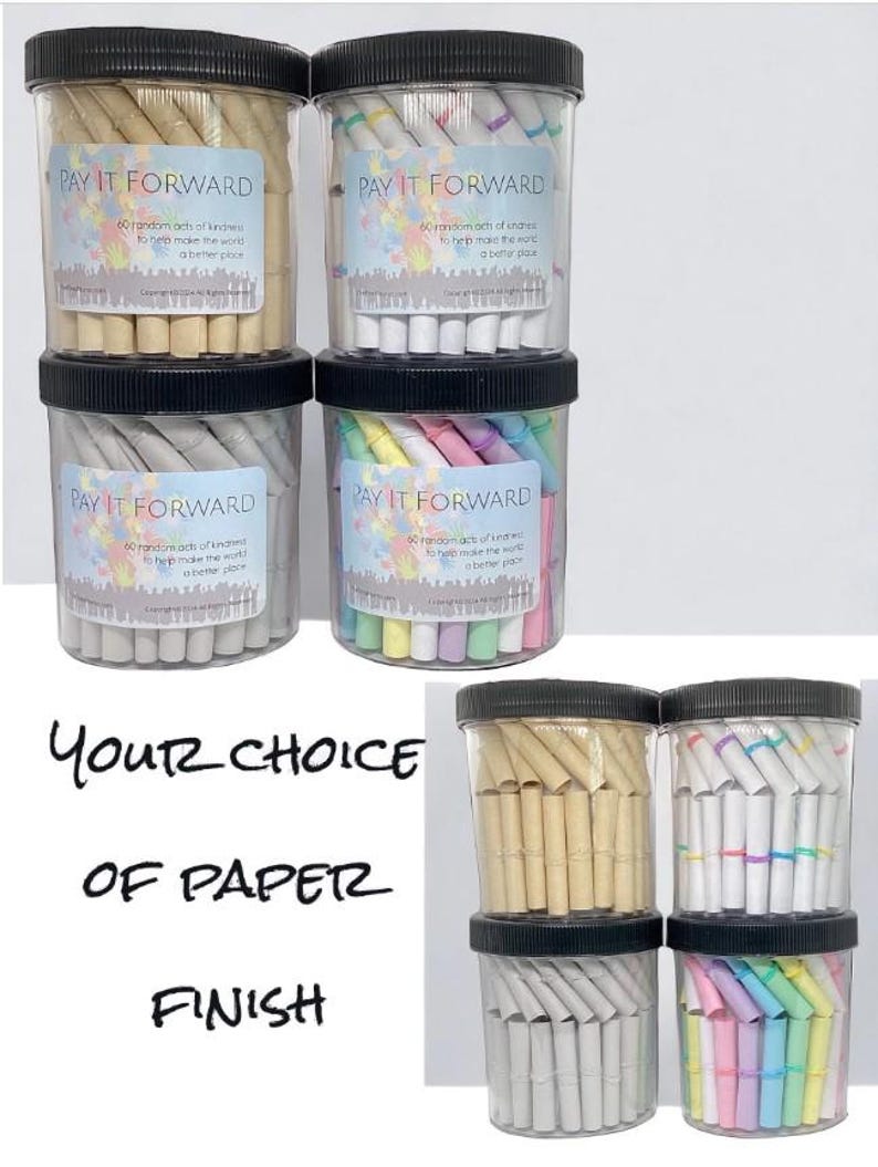 Pay It Forward Activity Jar – 60 Random Acts of Kindness Ideas for ...
