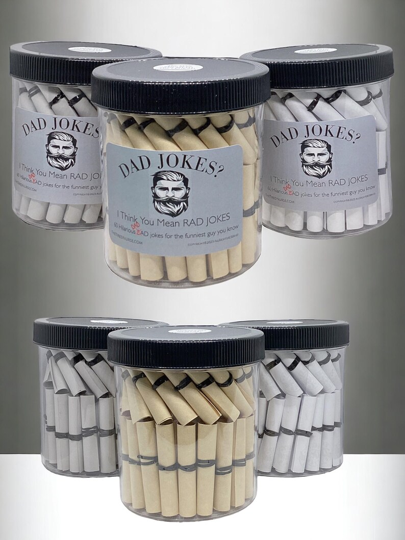 Dad Jokes? I Think You Mean RAD Jokes Gift Jar | 60 Days of Fun & Silly ...