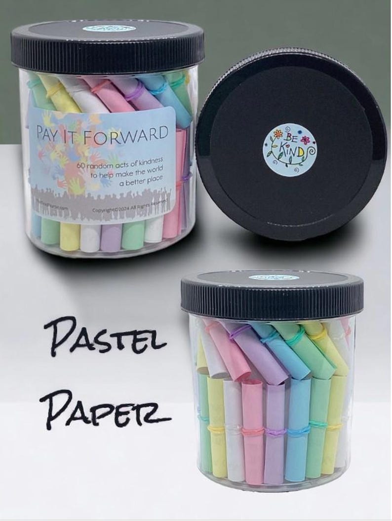 Pay It Forward Activity Jar – 60 Random Acts of Kindness Ideas for ...
