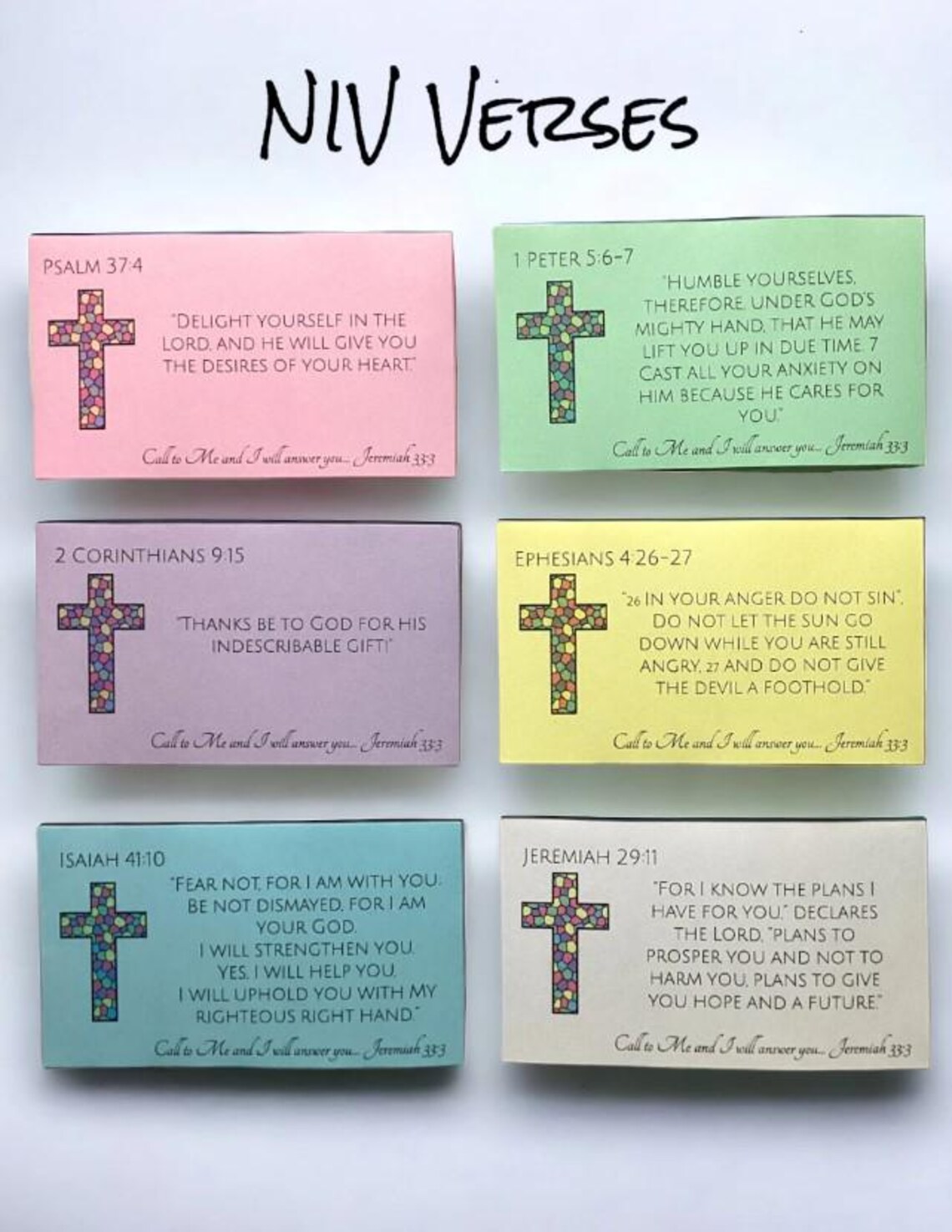 Bible Verses Color-coded Affirmation Jar - 60 Scrolls in Pastel Colors ...