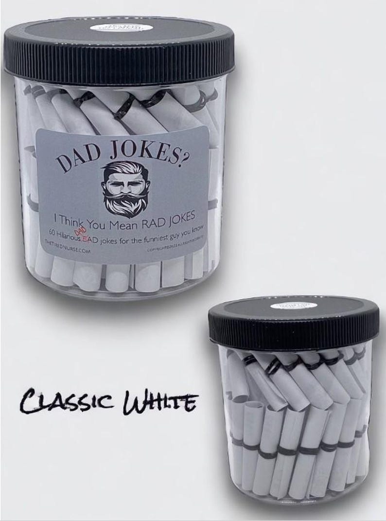 Dad Jokes? I Think You Mean RAD Jokes Gift Jar | 60 Days of Fun & Silly ...