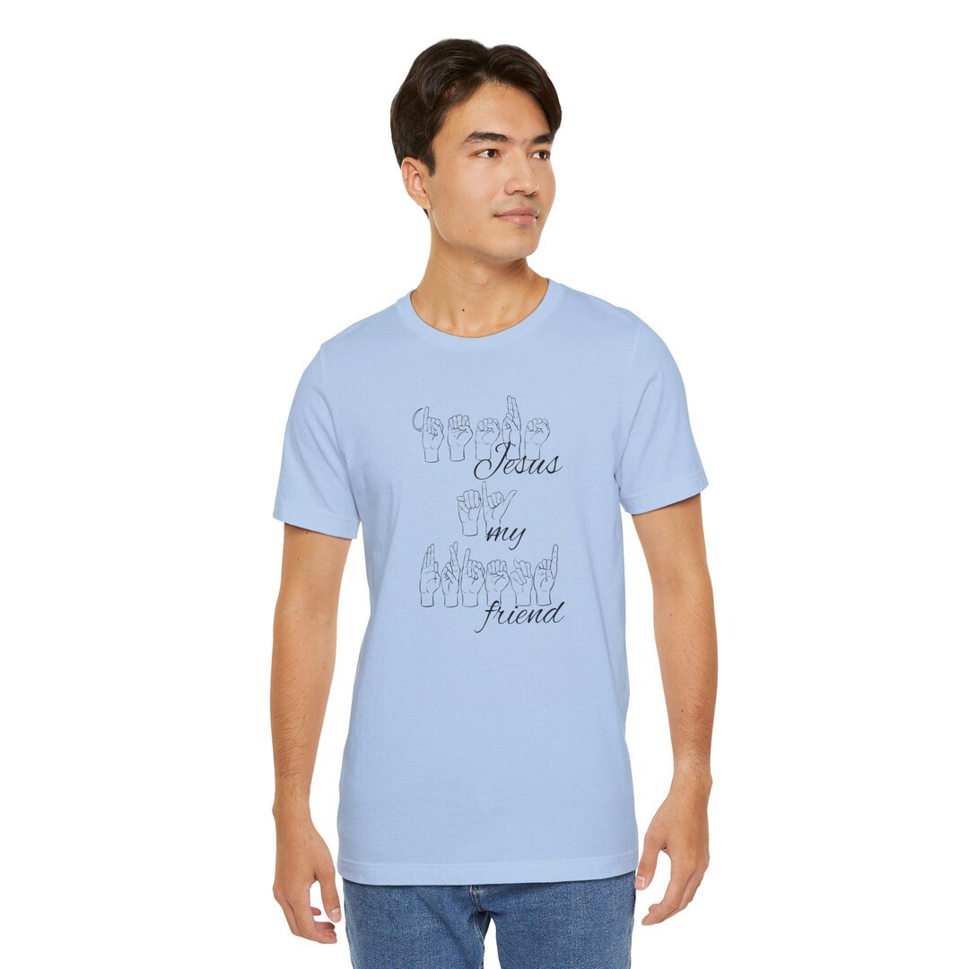 Christian ASL Tee, Religious Sign Language Shirt, Jesus Hands Tee ...