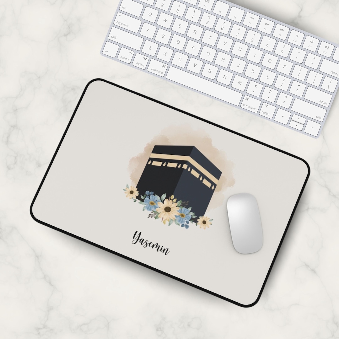 Custom Islamic Desk Mat With Kaaba, Mekka, Medina | Desk Decor With ...