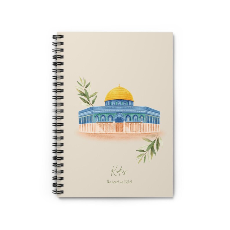 Islamic Spiral Notebook Gift for Muslims Palestine Kudüs Masjid Al-aqsa ...