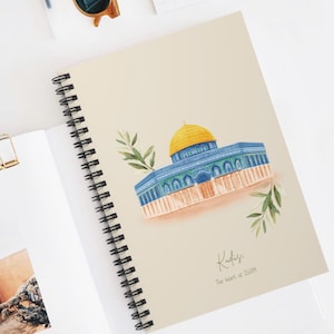 Islamic Spiral Notebook Gift for Muslims Palestine Kudüs Masjid Al-aqsa ...