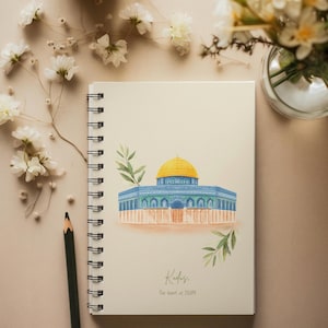 Islamic Spiral Notebook Gift for Muslims Palestine Kudüs Masjid Al-aqsa ...