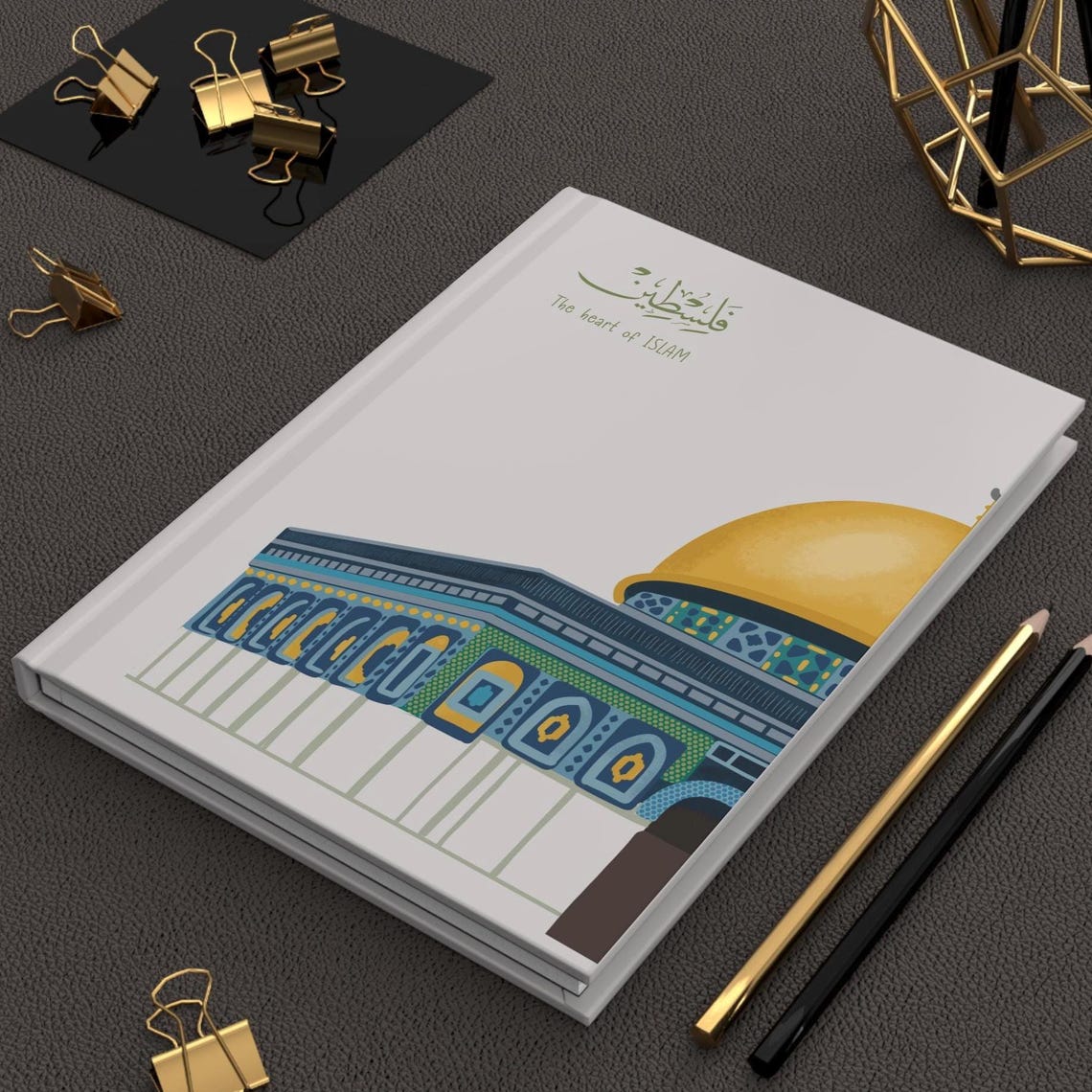 Islamic Hardcover Notebook | Gift for Muslims | Journal With Kudüs ...