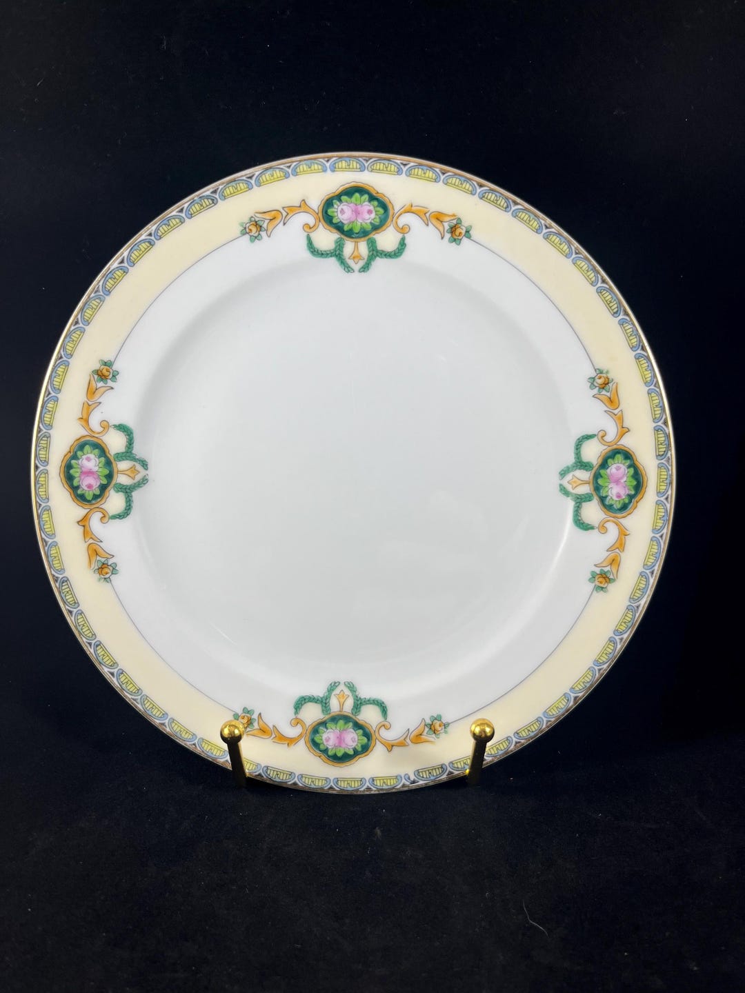 Meito Dayton Pattern Handpainted China Salad Plate, 7.5" - Etsy