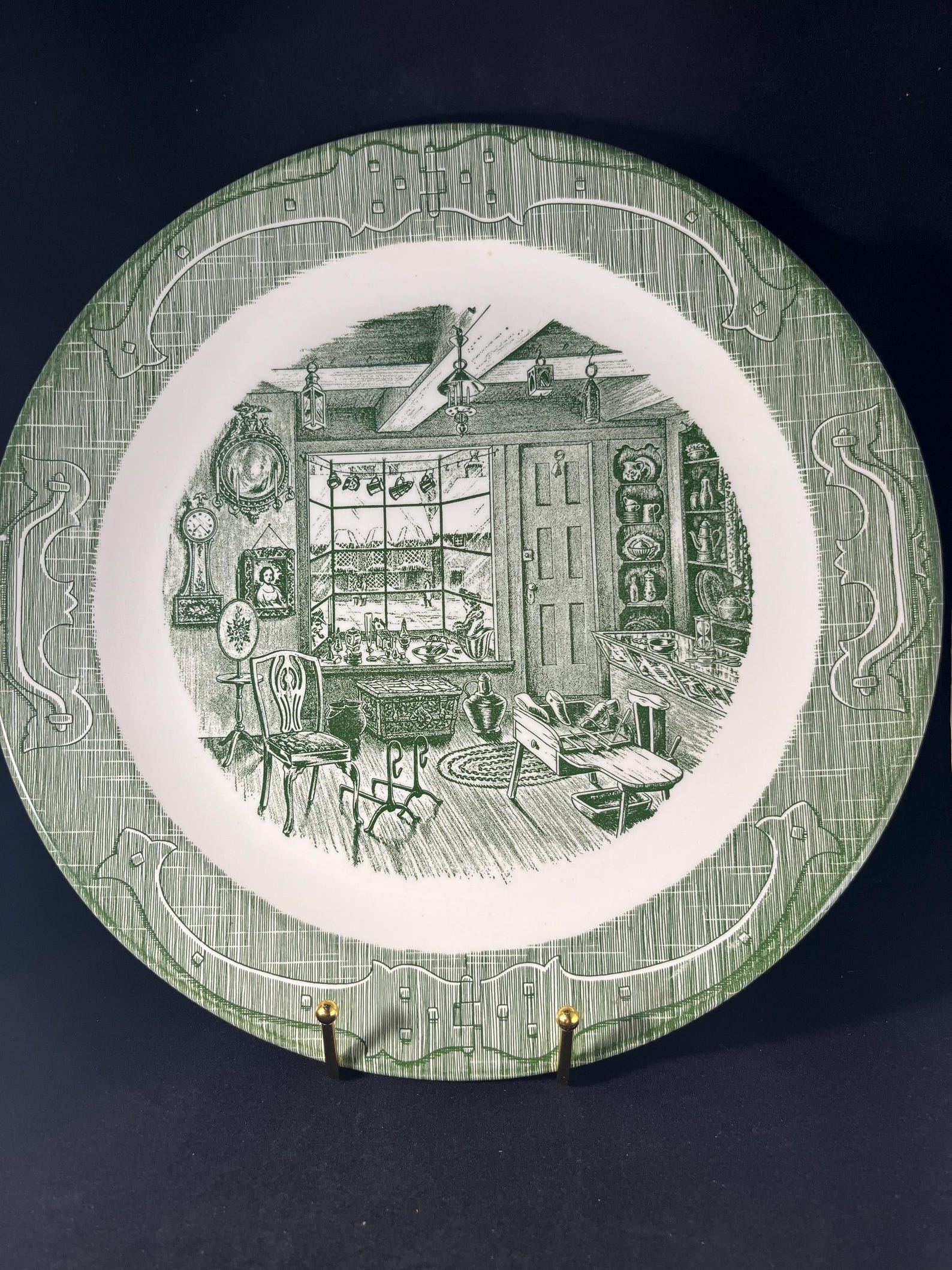 Vintage 'the Old Curiosity Shop' by Royal China 12" Chop Plate - Etsy