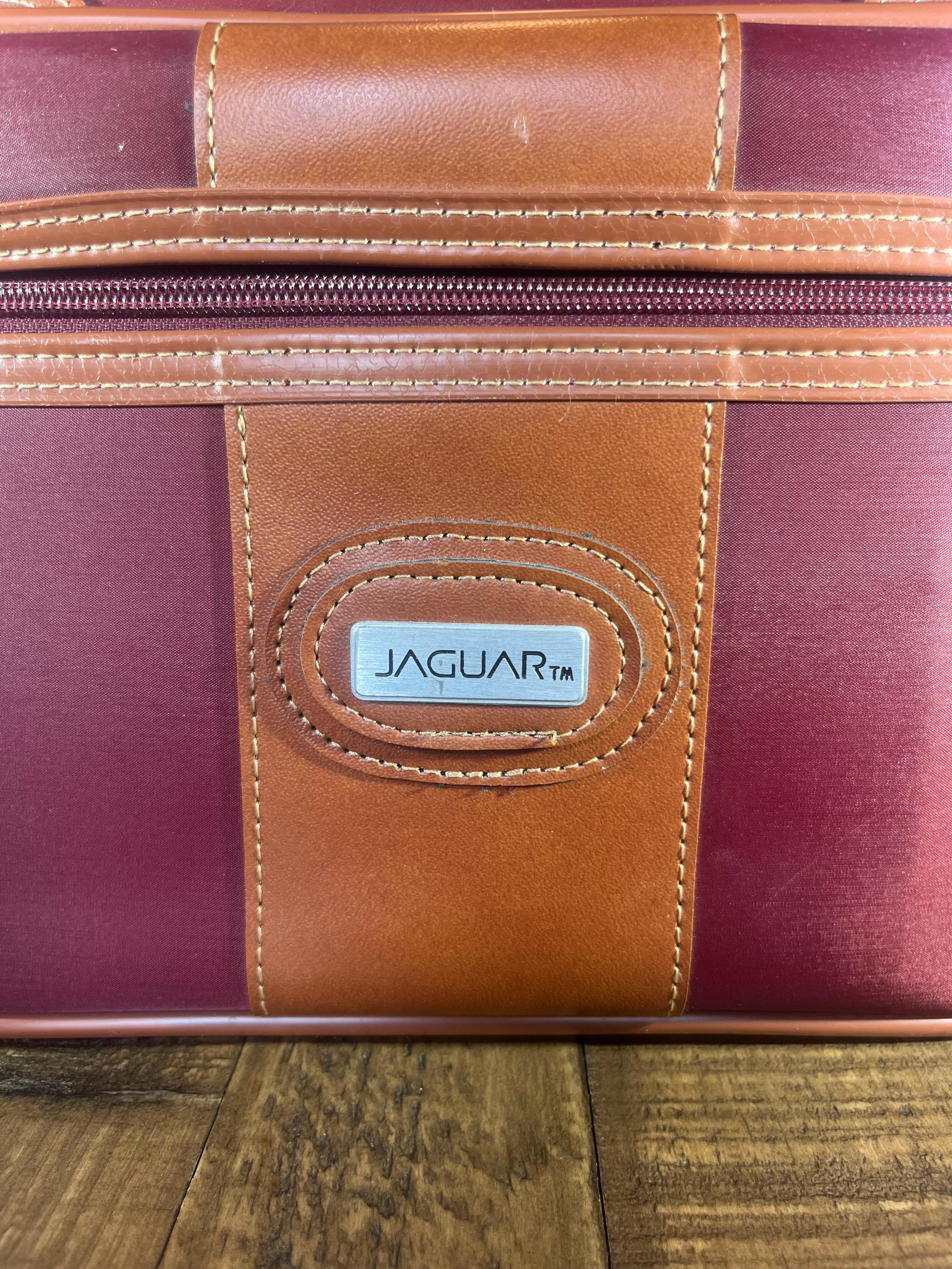 Vintage Jaguar Maroon Red Train Case Men's Cosmetic Bag - Etsy