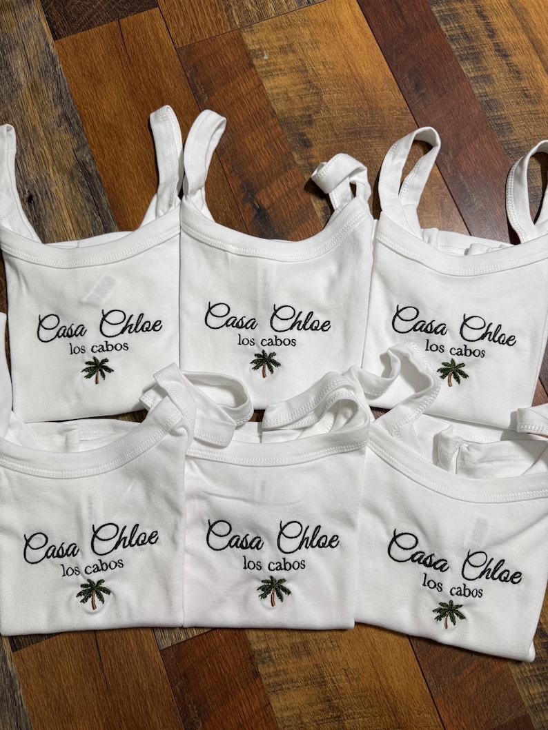 Personalized Embroidered Tank Top, Custom Embroidery Mrs Bride Gift ...