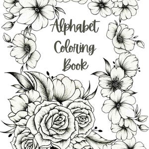 Alphabet Child Coloring Book - Etsy