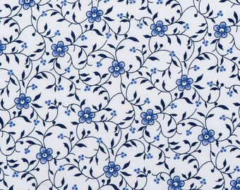 Delft Blue Fabric - Etsy