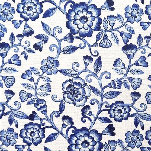 Holland Fabric Holland in Royal Delft Blue Watercolors Small - Etsy